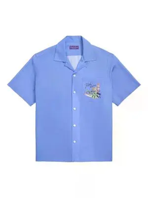 Ralph Lauren Purple Label Logo-print Shirt - Blue