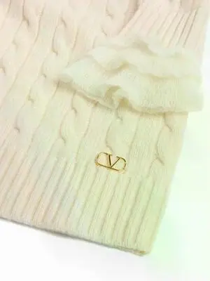 Valentino Garavani Cashmere Sweater With Ruffled Cuffs