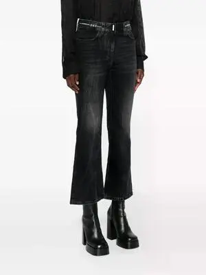 Givenchy Logo-plaque Bootcut Jeans