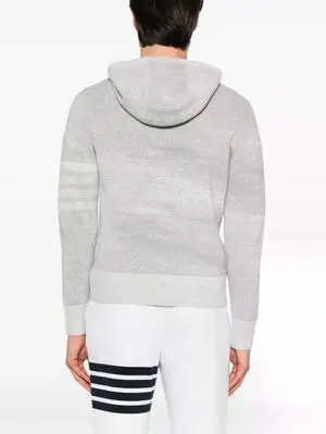 Thom Browne 4-bar Stripe Zip-up Hoodie