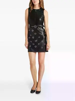 Cinq À Sept Harriet Mini Dress With Eyelet Detailing - Black