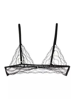 Kiki De Montparnasse Mon Cheri Lace Soft Bra - Black