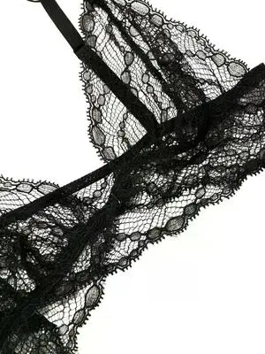 Kiki De Montparnasse Mon Cheri Lace Soft Bra - Black