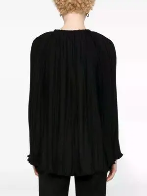 LANVIN Pleated Long-sleeve Blouse