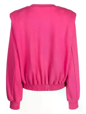 JUUN.J Logo-embroidered Cotton Jumper - Pink