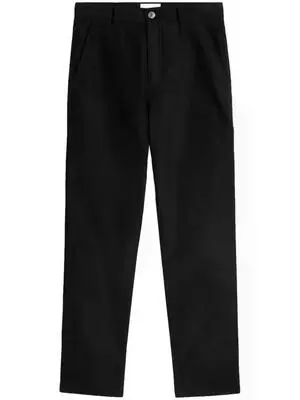AMI Paris Straight-leg Worker Trousers With Logo Patch