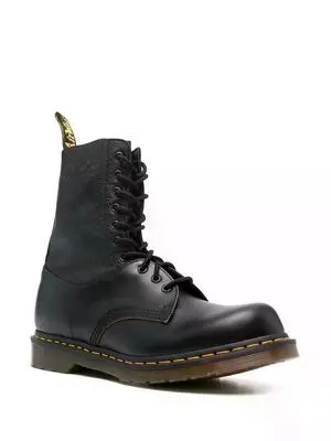 MAISON MARGIELA X Dr. Martens Leather Lace-up Boots - Black
