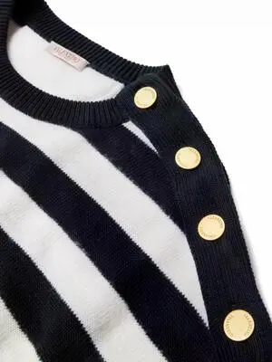 Valentino Garavani Striped Crew Neck Jumper