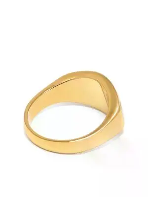 NIALAYA JEWELRY Large Evil Eye Ring - Gold