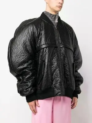 WALTER VAN BEIRENDONCK Crinkled Bomber Jacket