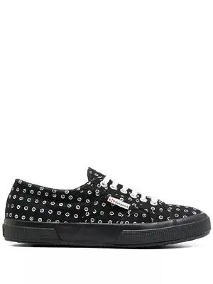 10 CORSO COMO X Superga All-over Logo Print Sneakers - Black