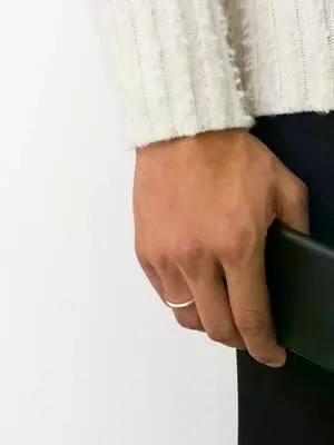 Le Gramme 3 Grammes Bangle Ring In Sterling - Silver