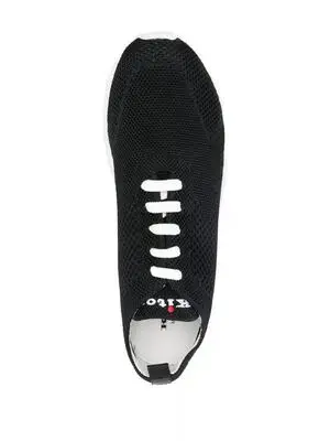 Kiton Lace-up Sneakers - Black