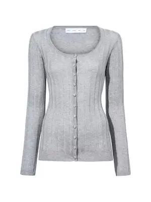 Proenza Schouler White Label Hattie Cardigan - Grey