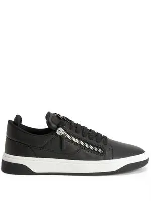 GIUSEPPE ZANOTTI Double Zip Low-top Sneakers - Black