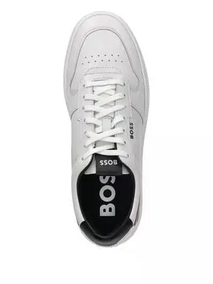 BOSS Clint Tenn Leather Lace-up Sneakers