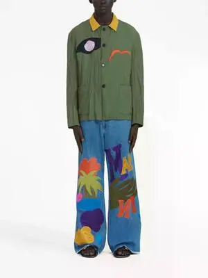 Marni Logo-patch Shirt Jacket