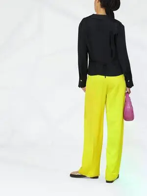 Vince Oversized Collar Long Sleeved Blouse