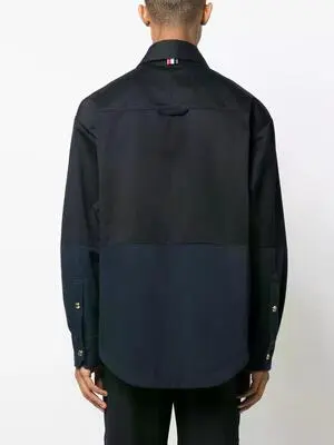 Thom Browne Two-tone Cotton-gabardine Jacket