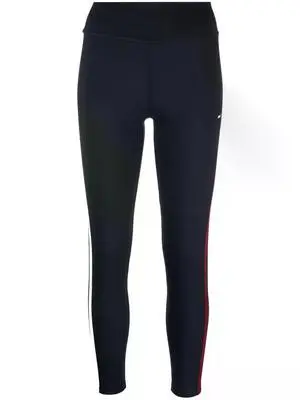 Tommy Hilfiger Sport 7/8 Tape-detail Leggings - Blue