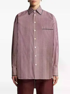 Etro Striped Cotton Poplin Shirt