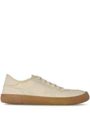 THE ROW Canvas Lace-up Sneakers - Neutrals