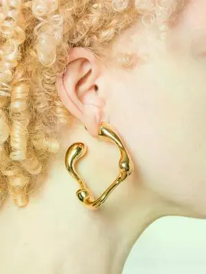 MARIA BLACK Large Splash Hoops
