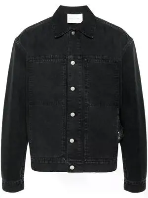 1017 Alyx 9sm Cotton Canvas Buckle Detail Shirt Jacket - Black