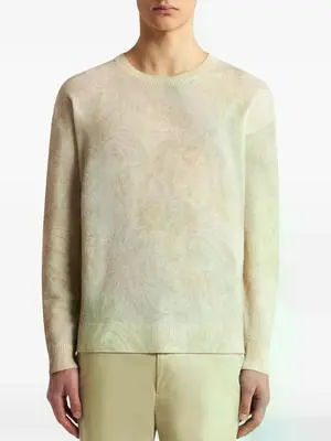 Etro Paisley Intarsia-knit Jumper - Neutrals