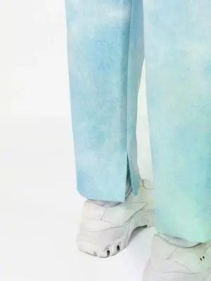 MSFTS Tie-dye Effect Cotton Blend Trousers