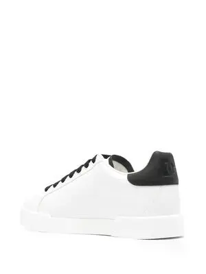 Dolce & Gabbana Portofino Perforated-logo Leather Sneakers