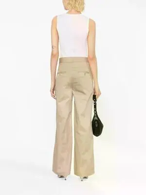Palm Angels Reversed Waistband Chino Pants - Brown