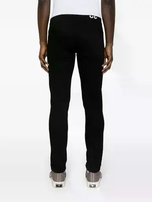 DONDUP George Mid-rise Tapered Jeans - Black