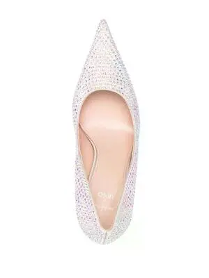 Liu Jo Embellished Pointed Toe High Heel Pumps - Grey