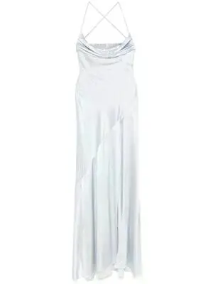 Retrofete Emery Maxi Dress With Crystal Embellishment - Blue