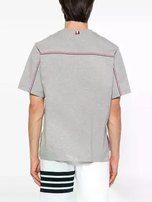 Thom Browne Rwb Stripe-detail T-shirt