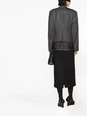 MAISON MARGIELA Spliced Pinstriped Wool Blazer