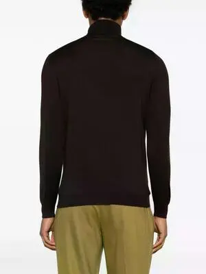 Kiton Fine-knit Roll-neck Jumper - Brown