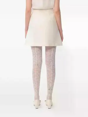 Valentino Garavani Crepe Couture Skirt With Jewel Button Detail
