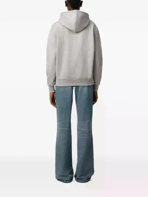 AMI Paris De Coeur Hoodie In Organic Cotton - Grey