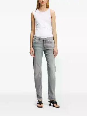 Karl Lagerfeld Mid-rise Slim-cut Jeans - Grey