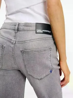 Karl Lagerfeld Mid-rise Slim-cut Jeans - Grey