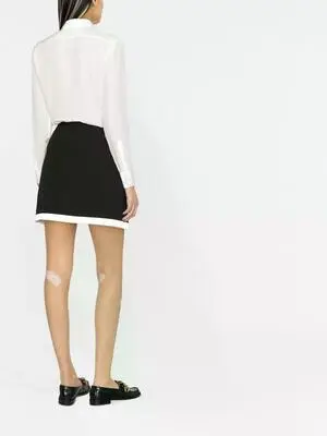 Casablanca Cut-out Contrast-trim Mini Skirt