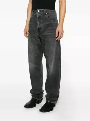 Martine Rose Open Fly Straight Leg Jeans