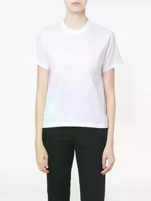 Thom Browne Relaxed Fit Cotton T-shirt With Side Slits - White