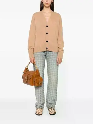 AMI Paris De Coeur Embroidered Cardigan