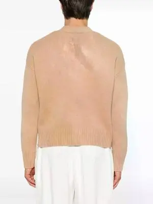 AMI Paris De Coeur Embroidered Cardigan
