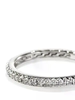 John Hardy Sterling Pavé Diamond Band Ring