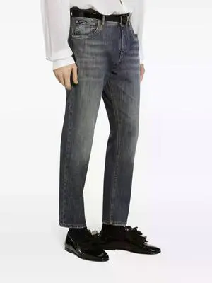 Dolce & Gabbana Tapered Washed Jeans