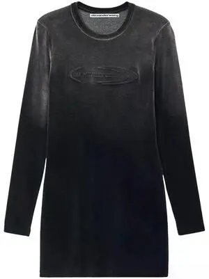 Alexander Wang Long-sleeved Minidress - Grey